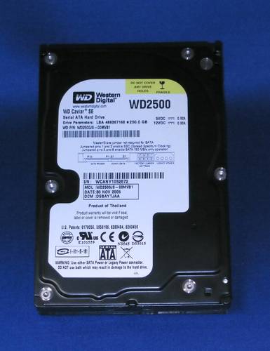 WesternDigital社 WD2500JS-00MVB1 250GB 3.5インチ HDD 7200rpm キャッシュ8MB S-AT ...