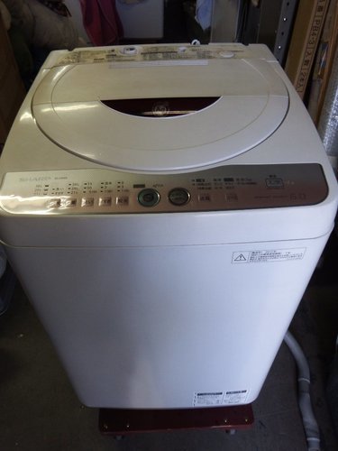 SHARP 6Kg 全自動洗濯機 ピンク系 ES-GE60L SHARP 6Kg 全自動洗濯機 ピンク系 ES-GE60L