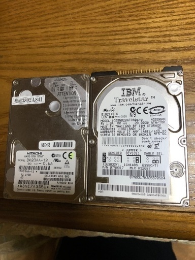 HDD 20g 12g 2個 (きば) 京都のPCパーツの中古あげます・譲ります｜ジモティーで不用品の処分