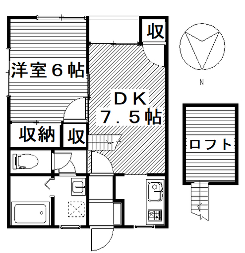 ★1LDK・家賃3．5万円・ロフト付き★イズミアネックス2F中部屋 (たすにゃん) 高崎のアパートの不動産・住宅情報・無料掲載の掲示板｜ジモティー