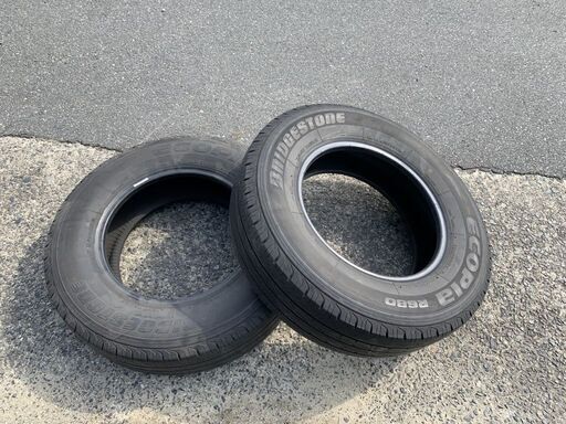 (A6116)タイヤ2本ブリジストンECIPIA R680195/80R15 107/105L LT 2019年製 (ダンボール) 倉敷の車の ...