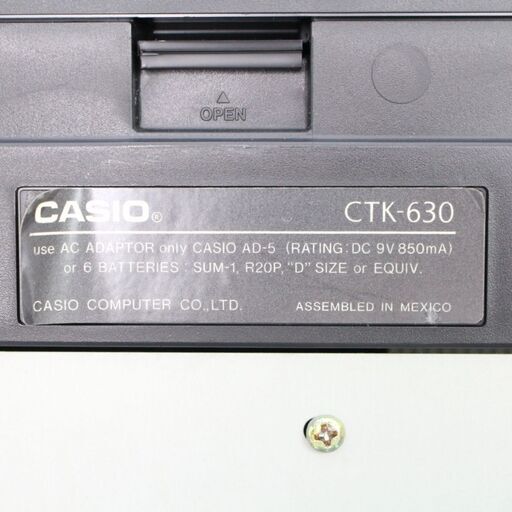 045)CASIO 電子キーボード CTK-630 61鍵盤 電子ピアノ カシオ 楽器 (リサイクルオフ) 宮前平の鍵盤楽器、ピアノの中古あげ ...