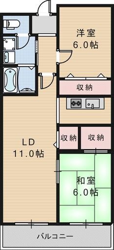 No135KN 🍀敷金•礼金無し🍀 2LDK😊2人入居可能👬オートロック🔑 (Best One) 岸和田のマンションの不動産・住宅情報・無料掲載の掲示板｜ジモティー