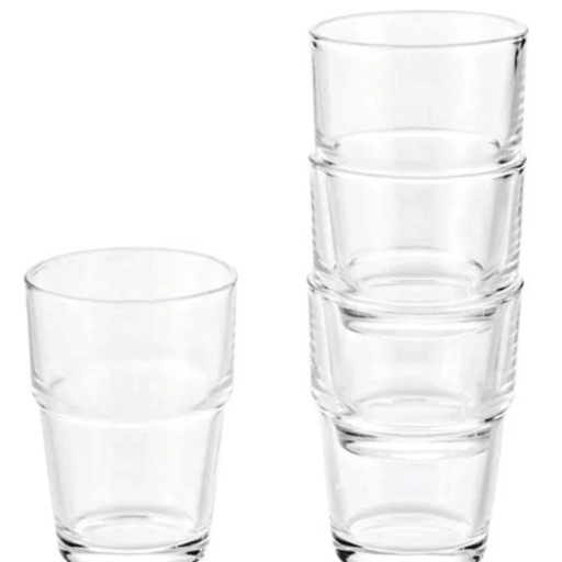 決まりました！ニトリスタッキンググラス190ml 4P (さとう) 白石の生活雑貨の中古あげます・譲ります｜ジモティーで不用品の処分