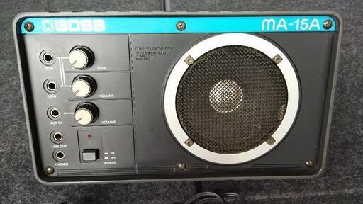 ☆BOSS MA-15A マイクロ モニター スピーカーアンプ☆ (u-tan) 福岡のアンプの中古あげます・譲ります｜ジモティーで不用品の処分