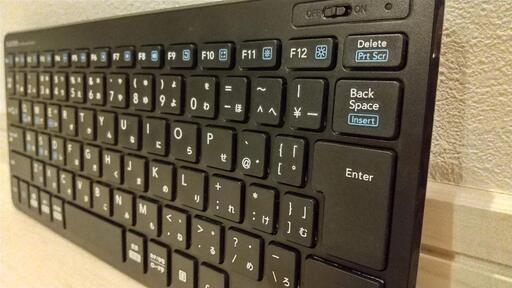 【使用1か月】BluetoothキーボードELECOM TK-FBP100BK (ユキ) 日前宮の周辺機器の中古あげます・譲ります｜ジモティーで不用品の処分