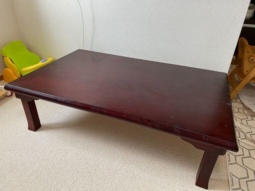 ダイニングテーブル dining table (Kanch) つくばのテーブル《座卓、ローテーブル》の中古あげます・譲ります｜ジモティーで不用品の処分
