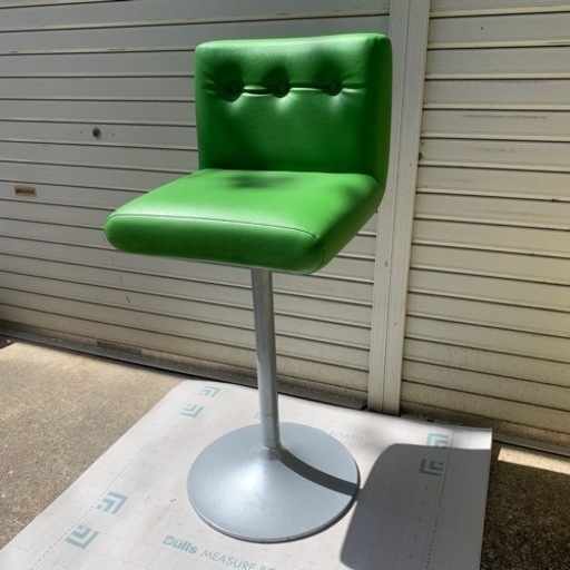 ☀️ カウンターチェアグリーンメーカー不明昇降不可 (2up Corp.) 山科の椅子《ハイチェア》の中古あげます・譲ります｜ジモティーで不用品の処分