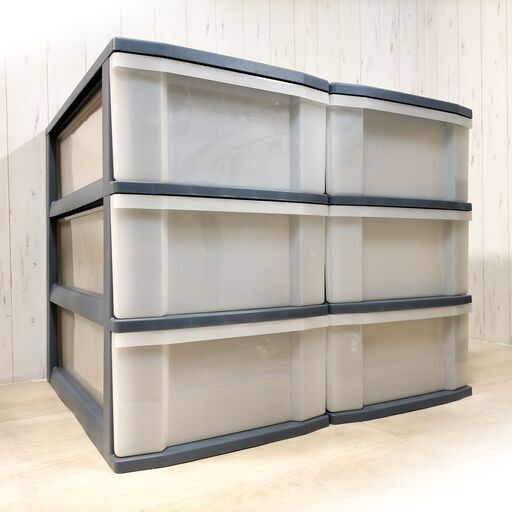 3段チェスト プラスチックケース 2点セット 配送室内設置可能!! N05002 (ありんこ) 札幌の収納家具《タンス、衣類収納》の中古あげ ...