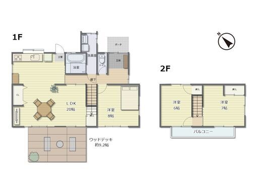 ★リノベ済みウッドデッキ搭載の3LDK一軒家★ (KURONO) 豊田の中古（マンション/一戸建て）の不動産・住宅情報・無料掲載の掲示板｜ジモティー