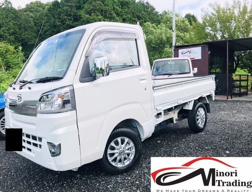 H.31(2019)年 ダイハツ ハイゼットトラック エクストラ SAIIIt 4WD 4WD 5MT LED Pステ PW ホワイト 走行… (ミノリ トレディング) 筑前山家のハイゼットの ...