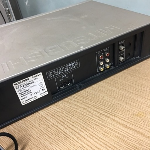取引場所南観音K 2209-852 MITSUBISHI/三菱HV-ED600 ビデオカセットレコーダー (ゆう) 舟入南の映像プレーヤー、レコーダー《ビデオデッキ》の中古あげます・譲ります ...