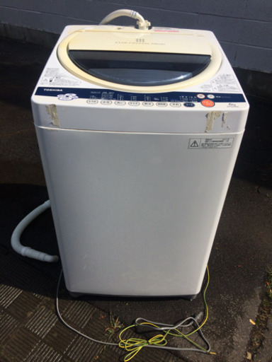 洗濯機 TOSHIBA 2011製 6㎏ (IDIDIDI) 大沼の生活家電《洗濯機》の中古あげます・譲ります｜ジモティーで不用品の処分