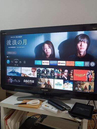 SHARP 32インチAQUOS E E7 LC-32E7-B (かさ) 深江橋のテレビ《液晶テレビ》の中古あげます・譲ります｜ジモティーで ...