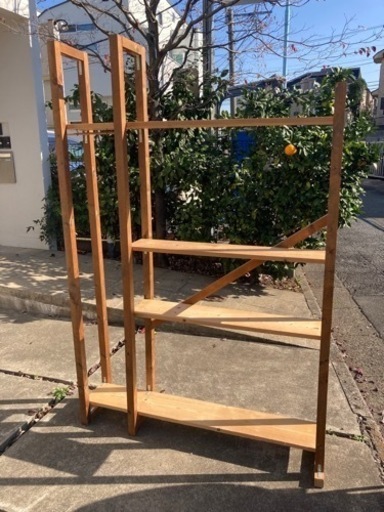 DIY 木材木板ラック棚シェルフ (あきつ) 西荻窪の家具の中古あげます・譲ります｜ジモティーで不用品の処分