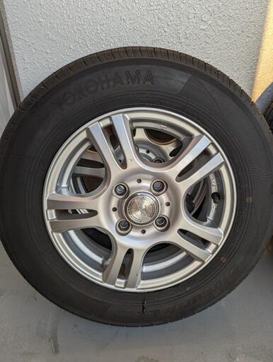 中古タイヤ 4本セット ホイール付き 145/80 R13 YOKOHAMA BluEarth-ES 製造年月2022/05 (やま) 南福岡 ...