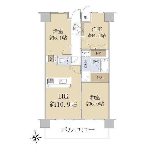 🟣おすすめ中古マンション🟣 【今里駅 徒歩5分】 3LDK ペットOK ネット対応 バストイレ別 ウォシュレット 独立洗面台 室内洗濯機置き… (リーズ不動産) 今里の中古（マンション/一戸 ...