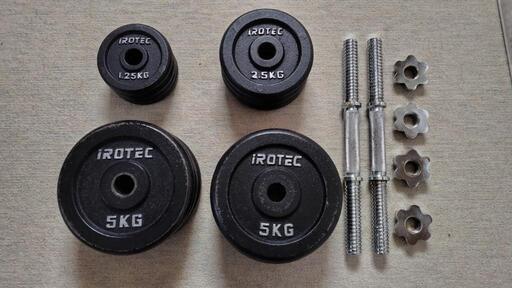 ダンベルセット IROTEC 60Kg (おかちん) 立場のフィットネス、トレーニングの中古あげます・譲ります｜ジモティーで不用品の処分