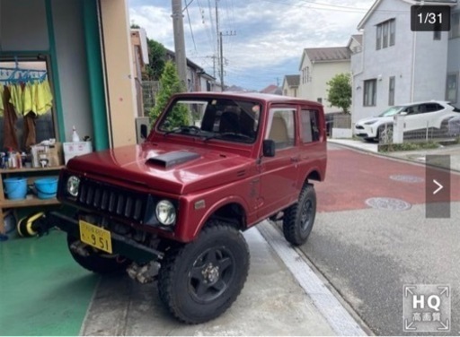 人気の4WD！ JA11V改 ジムニー リフトアップ、ボディリフト公認！エアコン新品交換済 (やまもと) 綾瀬のジムニーの中古車｜ジモティー
