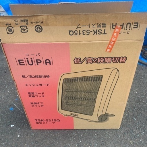 ユーパ EUPA 電気ストーブ TSK-5315Q (格安カルち) 磐田の季節、空調家電《ストーブ》の中古あげます・譲ります｜ジモティーで不用品の処分