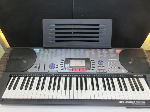 【中古品】CASIO/カシオ 光ナビゲーションキーボード CTK-620L 楽譜台付き お引取り限定/値引き不可【2-3-9】 (値引不可 ...