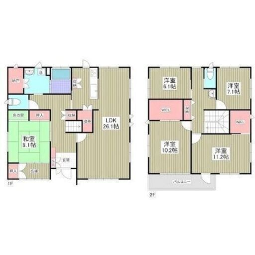 💖初期費用15万円💖秩父鉄道「石原」駅 徒歩5分🌟戸建て・ペット可🌟5LDK🎵管理番号「184822」 (エムズホーム) 石原の一戸建ての不動産・住宅情報・無料掲載の掲示板｜ジモティー