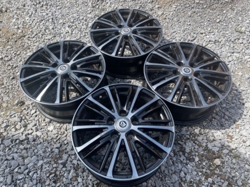 ワ）weds ウェッズ Fang GYLE 16×6.5J +47 5H PCD114.3 ブラックポリッシュホイール ハブ径60㎜ 4本セ… (ロビン) 浦河のタイヤ、ホイールの中古あげます ...