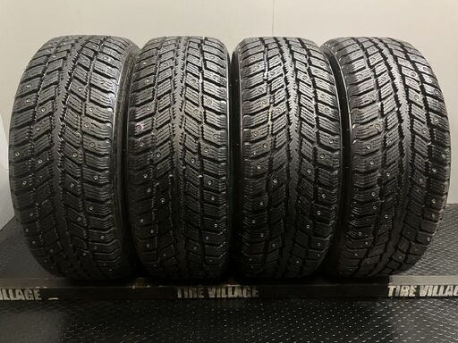 ROADSTONE WINGUARD 231 205/55R16 16インチ スパイクタイヤ 4本 バリ溝 カップピン(VTP800) クレ ...