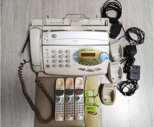 JUNK サンヨー コードレス電話機 SANYO 子機3台 SPX-3PWL NTL-14 (sima) 国府宮の電話、FAX《電話機》の中古あげます・譲ります｜ジモティーで不用品の処分