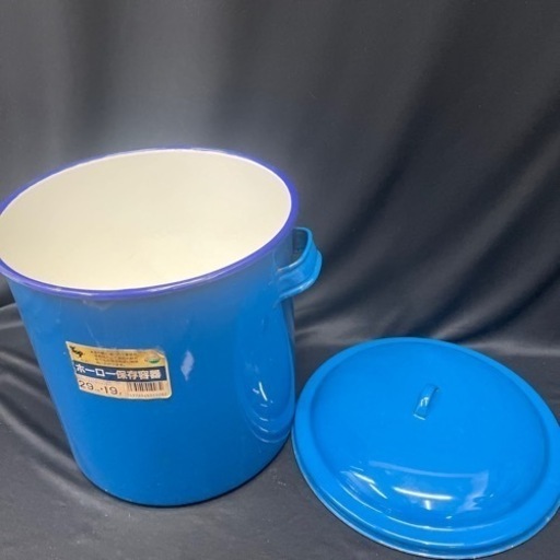 1355😸ホーロー保存容器高さ29cm 19L (ふわにゃん) 松山のその他の中古あげます・譲ります｜ジモティーで不用品の処分