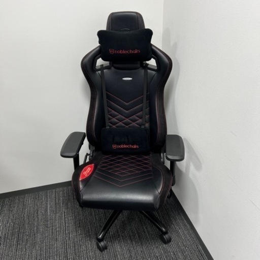 ゲーミングチェア noblechairs EPIC レッド (ジョナス) 台東の椅子《ハイバックチェア》の中古あげます・譲ります｜ジモティーで不用品の処分