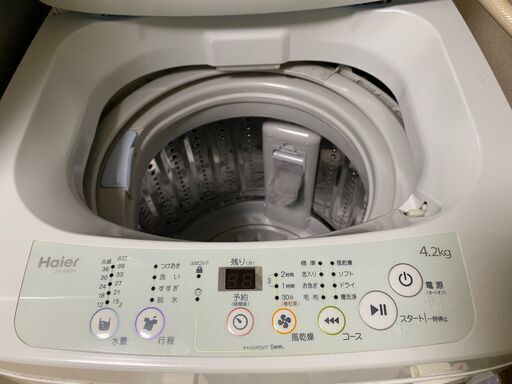 【決まりました】🔵洗濯機Haier 4.2kg JW-K42H 2014年製【15、17、18日引取限定】 (桃太郎) 南郷7丁目の生活家電《洗濯機》の中古あげます・譲ります｜ジモティーで不用品の処分