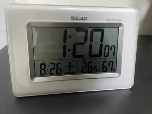 置き時計 SEIKO SQ424W 中古 (ゆのみや) 湖山の時計《置時計》の中古あげます・譲ります｜ジモティーで不用品の処分