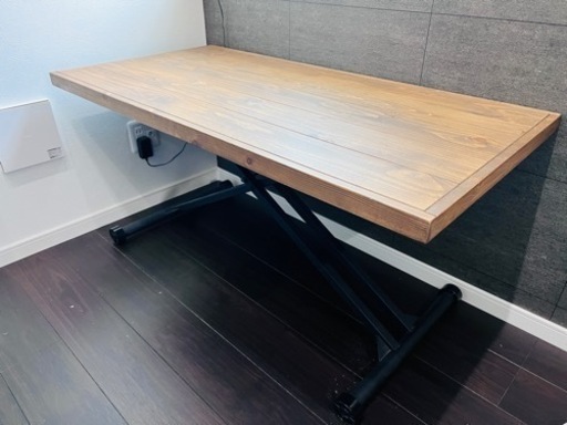 昇降式木製テーブル (C K) 横浜のテーブル《ダイニングテーブル》の中古あげます・譲ります｜ジモティーで不用品の処分