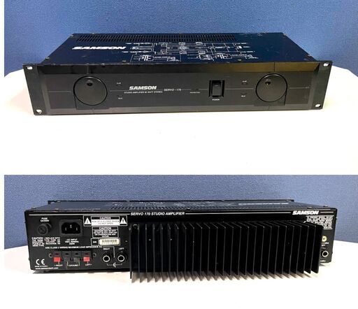 SAMSON パワーアンプSAMSON SERVO-170 85W Dual Channel 2-Ch Studio Amplifier ...