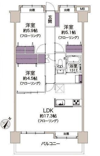🏡リノベーション済3LDK中古マンション博多区美野島🏡 (E.Mantani) 博多の中古（マンション/一戸建て）の不動産・住宅情報・無料掲載の掲示板｜ジモティー