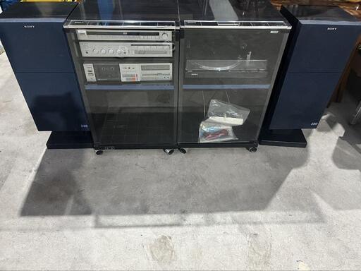 @SONY ソニー TC-FX5C テープレコーダー カセットデッキ@SONYPS-LX3ターンテーブル@Sony SS-S30 スピーカー ...