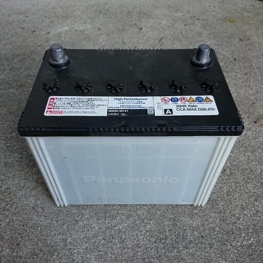 (廃バッテリー) 中古 再生バッテリー 車 Panasonic パナソニック 20HR 70AhCCA 604A D26(JIS) S-9… (つーくん) 安芸のその他の中古あげます・譲ります ...