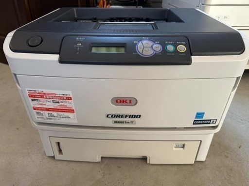 ☆モノクロ レーザープリンタ OKI B821n-T (ボンボン) 大河内のプリンターの中古あげます・譲ります｜ジモティーで不用品の処分