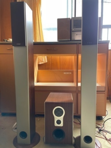 CAV ステレオ＆DP-10型トールタイプスピーカー2台セット (ゆな) 三ノ宮の生活雑貨の中古あげます・譲ります｜ジモティーで不用品の処分