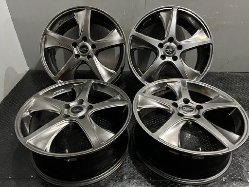 WORK STEEZ ワーク スティーズ 社外ホイール 18インチ 4本 7J5HPCD114.3+48 ヴォクシー ノア等(VHC404 ...