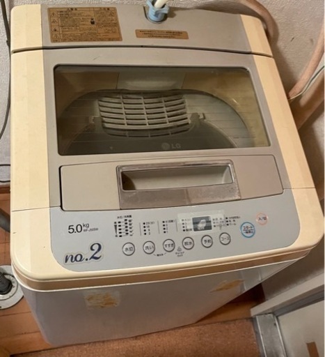 LG洗濯機(WASHING MACHINE) 5kが (リオ) 南行徳の生活家電《洗濯機》の中古あげます・譲ります｜ジモティーで不用品の処分