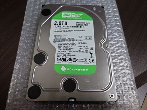 Western Digital製 3.5 SATA HDD 2TB WDC WD20EARX-00PASB0 (walker) 別府のPC ...