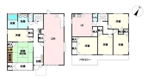 7LDK！土地124坪！二世帯住宅としてもOK！軽量鉄骨造！ (伊吹株式会社) 間内の中古（マンション/一戸建て）の不動産・住宅情報・無料掲載の掲示板｜ジモティー