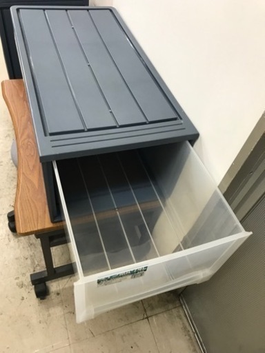 K2402-242 スズキ 深型引き出し式収納ケース マインMA-74L ダークブルー 汚れあり① (激安！！おたから塾) 広島の家具の中古 ...