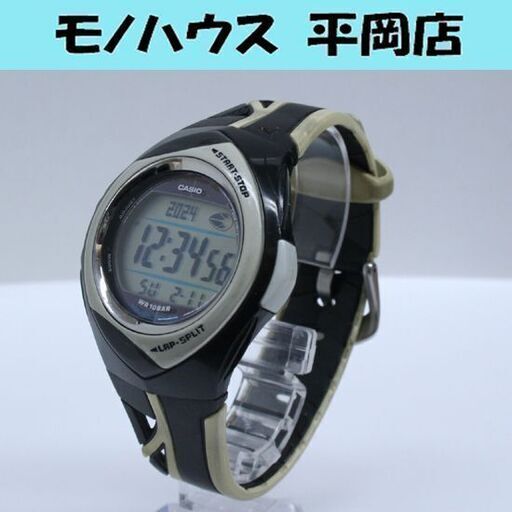 動作品 CASIO PHYS ランニングウォッチ STR-200J-1JF ブラック タフソーラー ラップメモリー カシオ フィズ 腕時計 … (モノハウス平岡店) 大谷地のアクセサリー《腕 ...