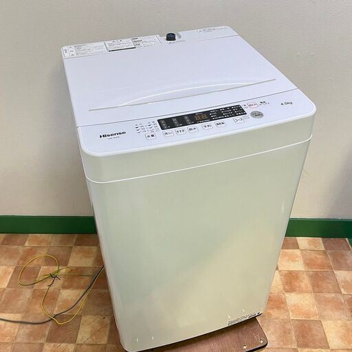 2023年製 全自動洗濯機 Hisense HW-K45E ハイセンス 縦型 4.5kg 2023年製 全自動洗濯機 Hisense HW-K45E ハイセンス 縦型 4.5kg