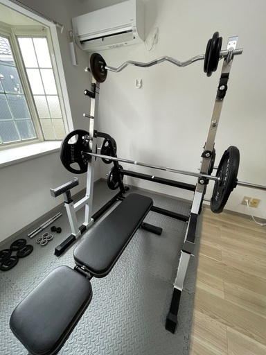 IROTEC NEWパワースクワットラックV2、アイアンバーベル140㎏セット、リーディングエッジベンチLE-B80 (Mimi) 辻堂のフィットネス、トレーニングの中古あげます・譲ります ...