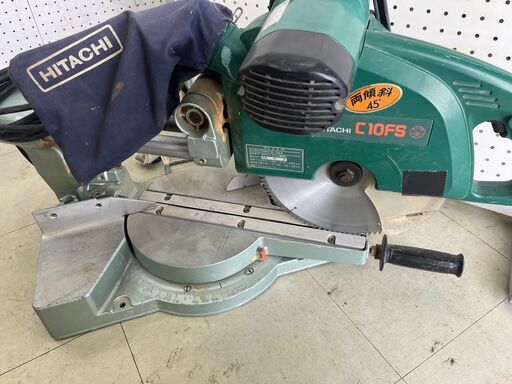 HITACHI HIKOKI 255㎜卓上スライドマルノコC10FS中古品(予備チップソー付) ((株)ドキテック) 新琴似のその他の中古あげます・譲ります｜ジモティーで不用品の処分