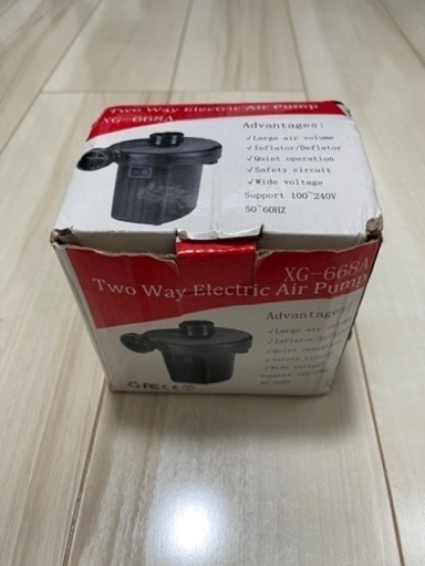 電動エアーポンプ XG-668A (larja_89) 谷在家のその他の中古あげます・譲ります｜ジモティーで不用品の処分